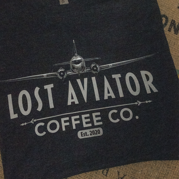 Lost Aviator Coffee | Classic Logo Men's T-Shirt – Lost Aviator Coffee Co.
