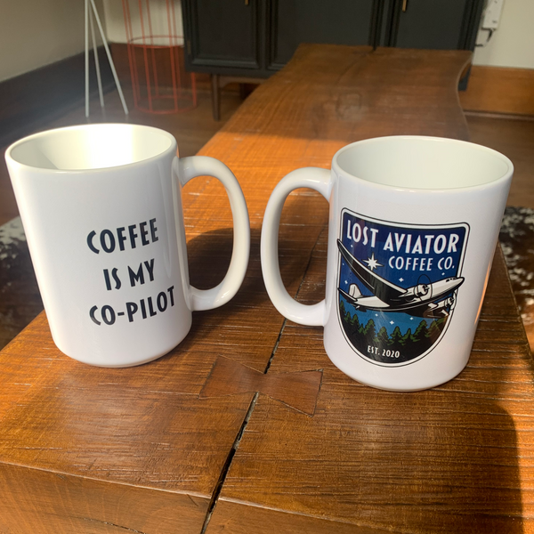 Lost Aviator Coffee | 14oz Coffee Mug – Lost Aviator Coffee Co.