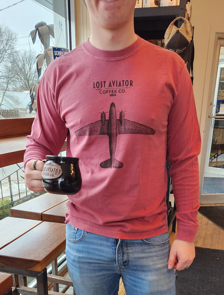 Men/Unisex Long Sleeve Shirt – Lost Aviator Coffee Co.